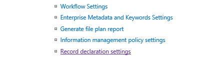 Office 365 - SharePoint - Creating the Records Center