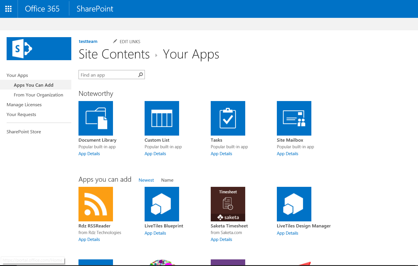 Office 365 - Get started with team sites