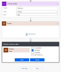 Retry after failures in Power Automate