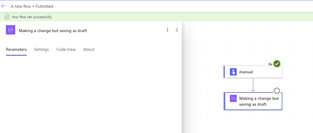 Version history in Power Automate flows