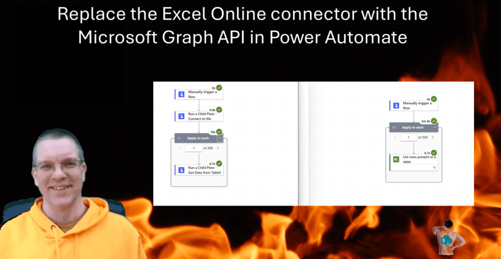 Replace the Excel Online connector with the Microsoft Graph API in ...